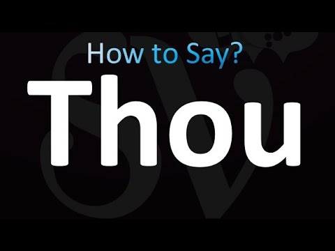 How to Pronounce Thou - YouTube