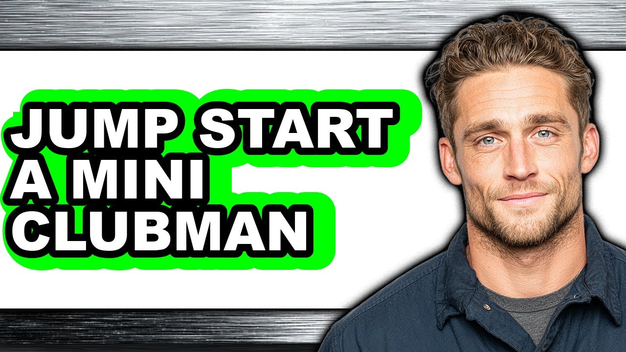 How To Jump Start A Mini Clubman - Step By Step - YouTube