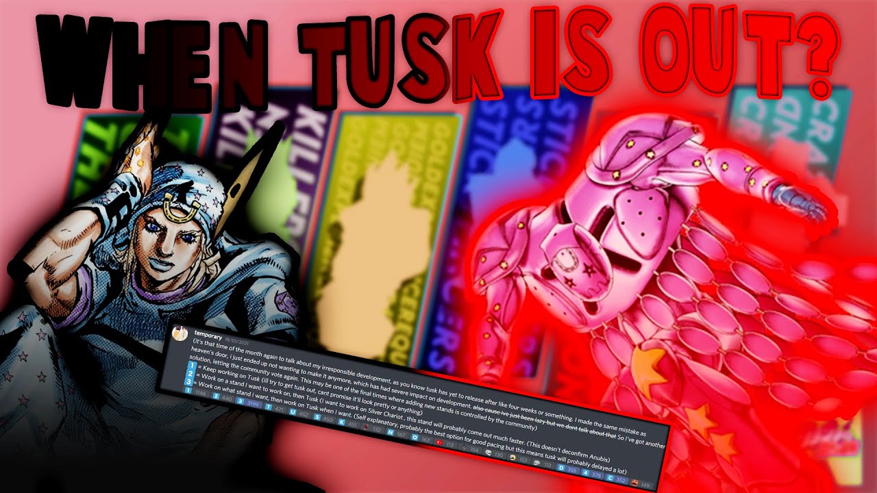 Tusk Release Date in N THE JOJO GAME - YouTube