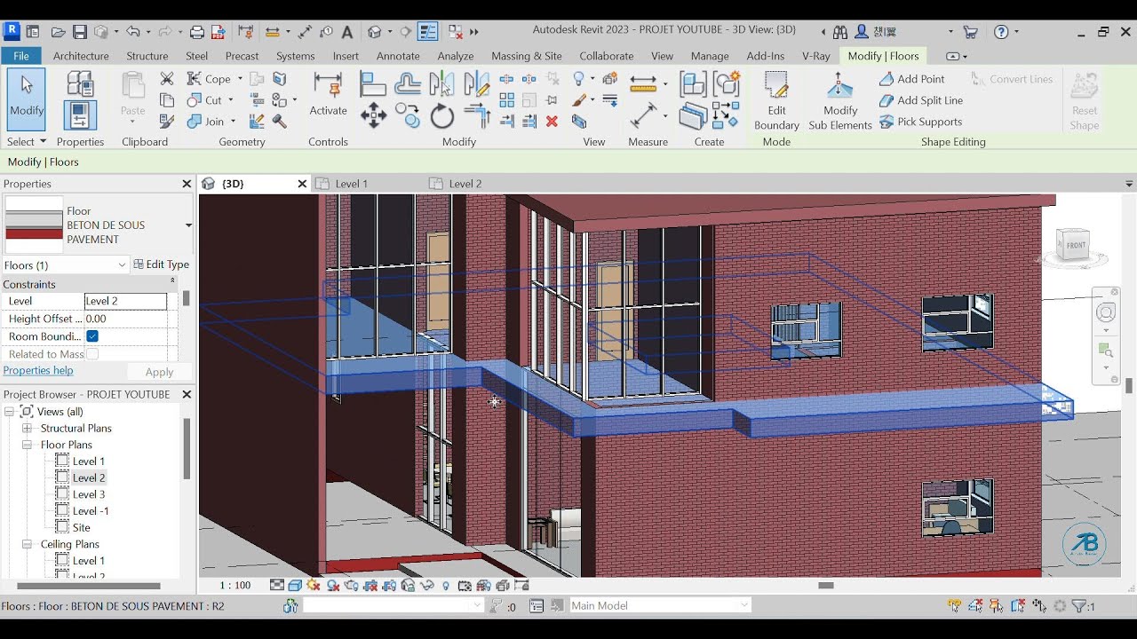 05 Revit pour Debutant avec Architel: Aménagements Interieur - Garde ...