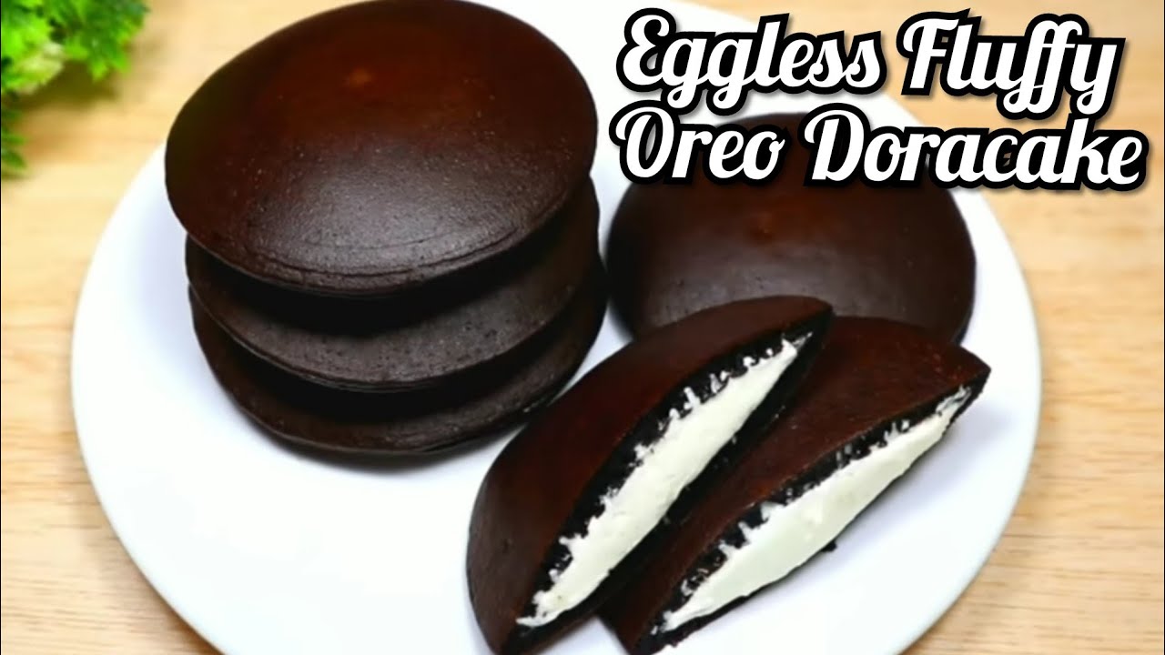 Oreo biscuit dora cake 4 ingredients | dorayaki soft and delicious ...