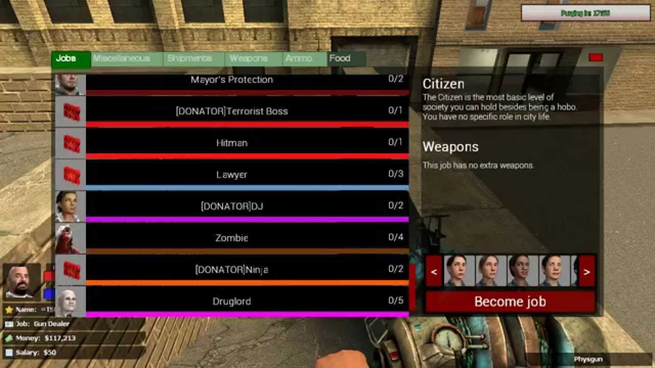 garry's mod darkrp สอนวิธีเล่น - YouTube