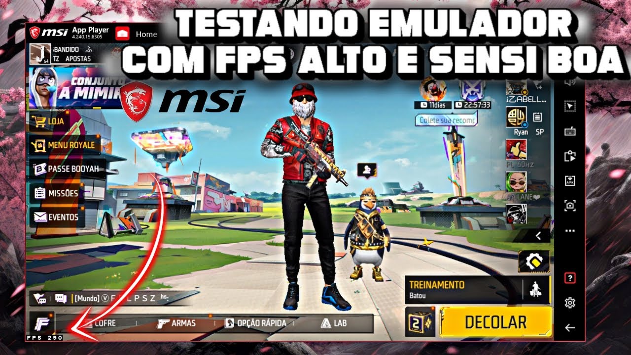 TESTANDO O MELHOR EMULADOR MSI 4.240.15.6305 PARA PC FRACO2025 ´SENSI ...