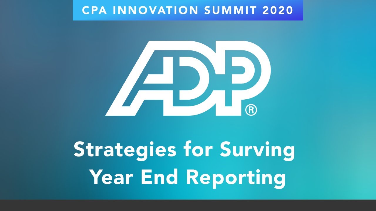 Strategies for Surviving Year End Reporting (brought to you by ADP ...