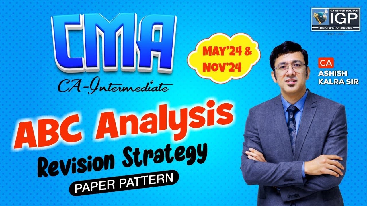 CA Inter CMA | ABC Analysis | Revision Strategy |Paper Pattern | MAY ...