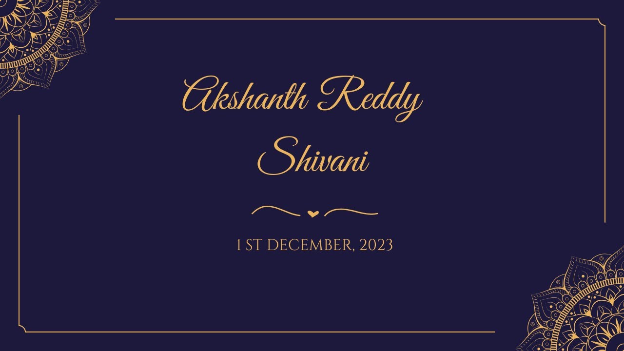 Akshanth Reddy with Shivani - YouTube