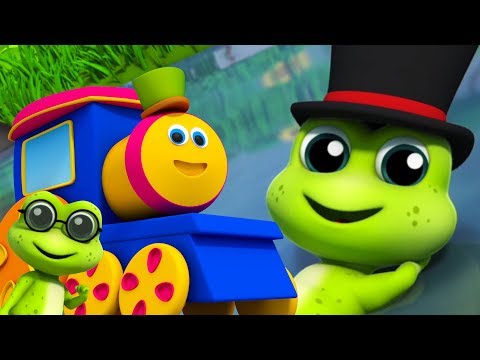 Bob der Zug Fünf kleine gesprenkelte Frösche Kinderreim für Kinder Five Little Speckled Frogs