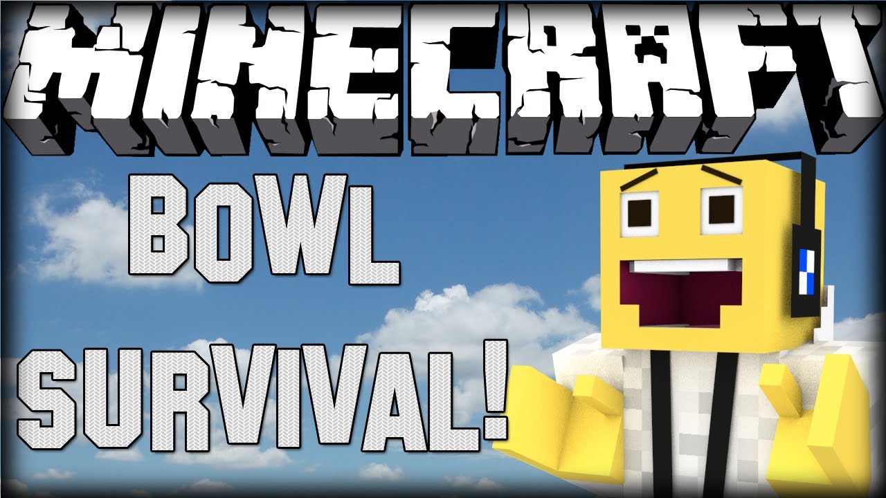 Minecraft - Sobrevivendo na Tigela - O início da nossa Jornada - YouTube