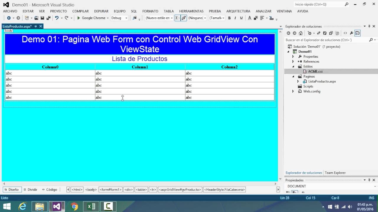 Taller MVC & JavaScript Domingos - Demo 01 - YouTube