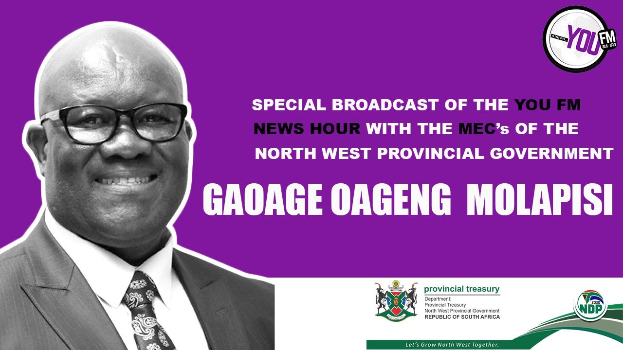 News Hour interview with MEC of North West Government. Gaoage Oageng ...
