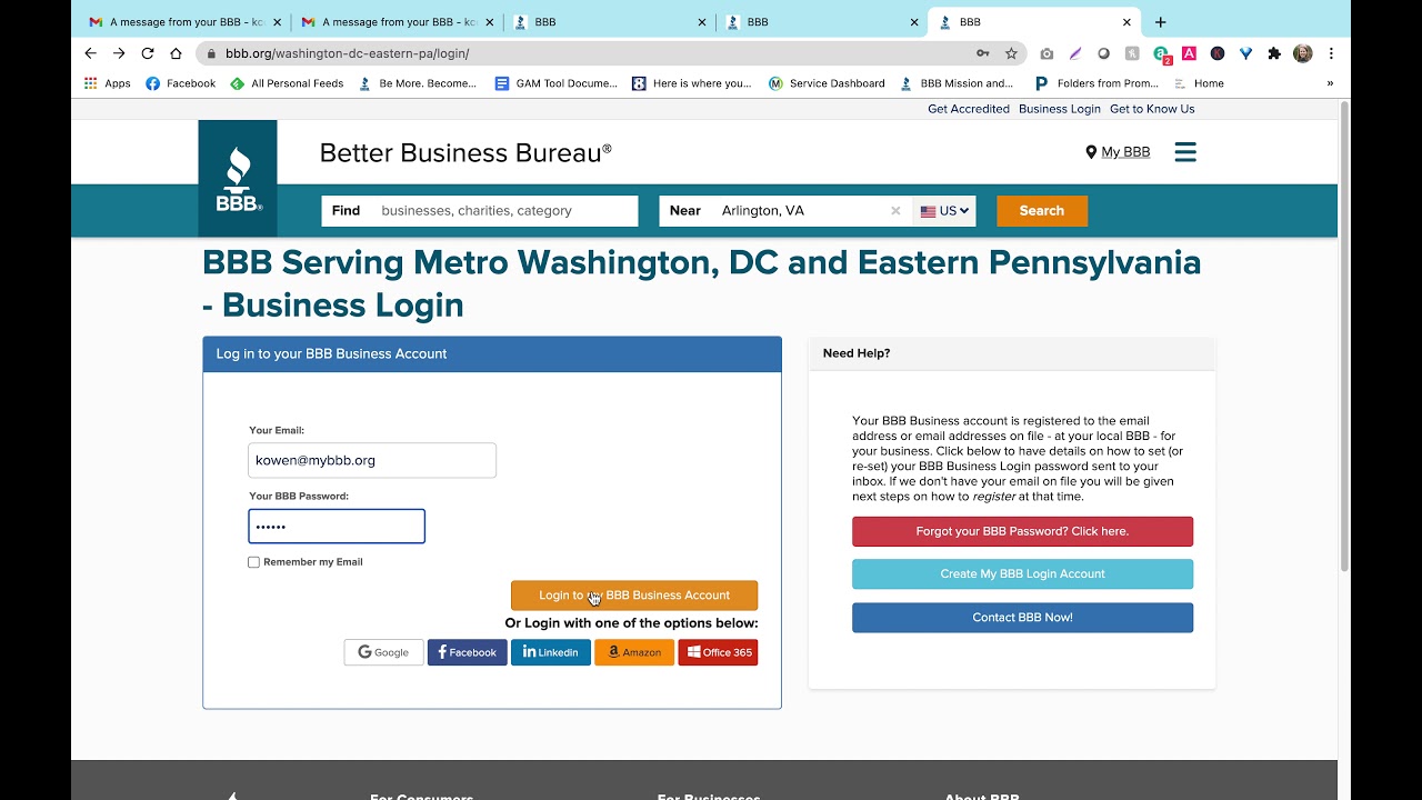 Business Portal How To Login - YouTube