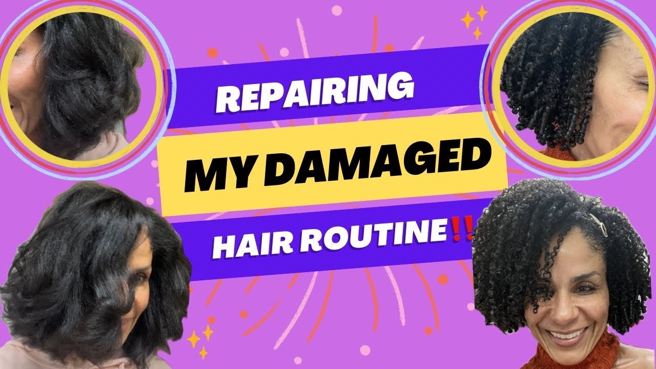 My New Curly Haircare Routine| What I’m Doing To Repair My Damaged Hair ...