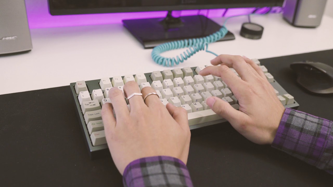 LZ CLS with SKCM Blue Alps Typing Sounds - YouTube