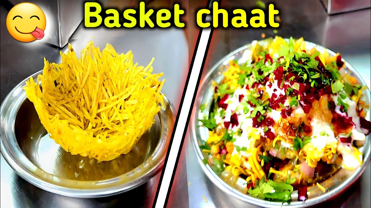 😋 Basket Chat || Tasty Basket Chat Only 60 rs || Basket Chat Street ...