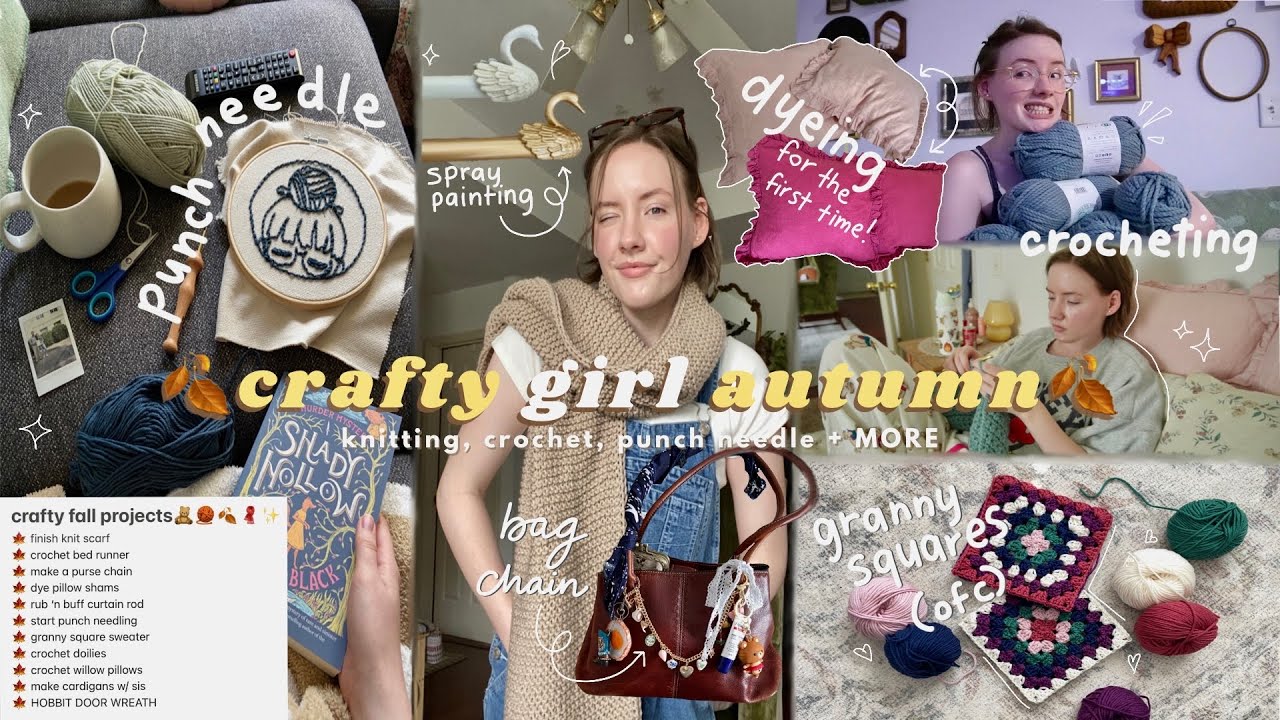 crochet diaries 04: crafty girl autumn vol. 1 🧶🍂 - YouTube