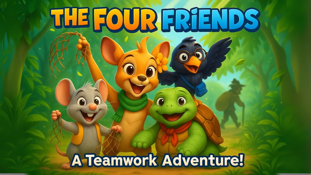 The Four Friends: A Heartwarming Animated Story | Unity & True ...