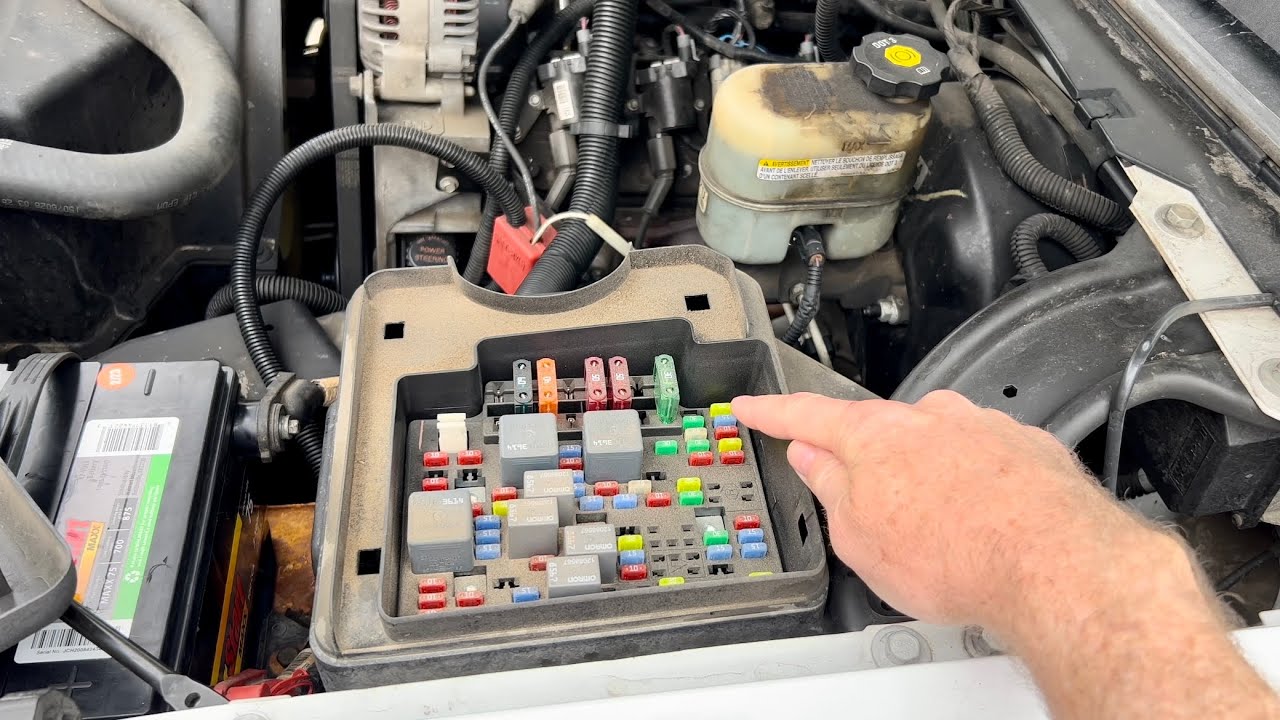 Chevrolet Truck fusebox location 1999-2007 - YouTube