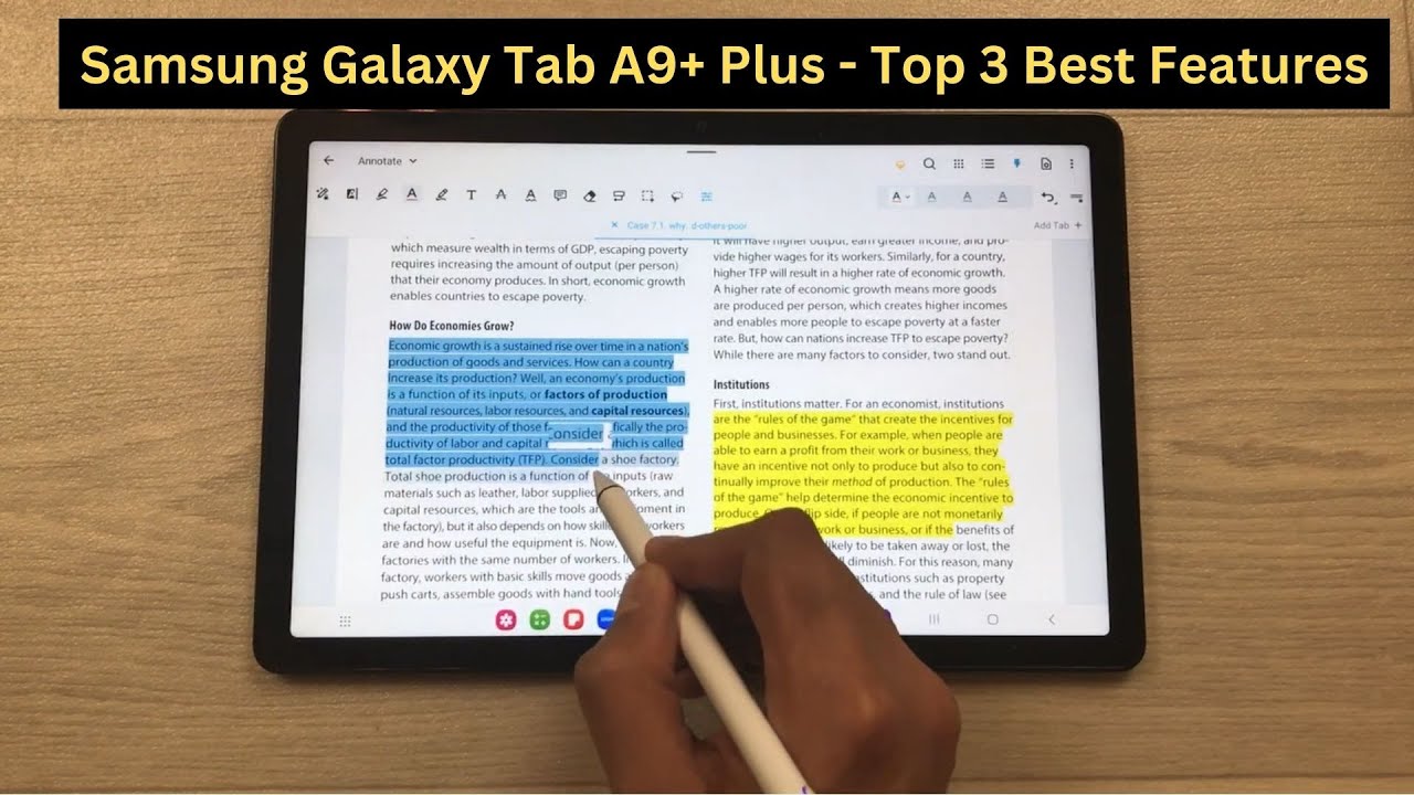 Samsung Galaxy Tab A9+ Plus - Top 3 Best Features - YouTube