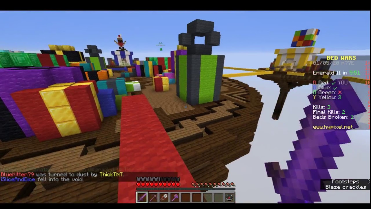 Raw Minecraft Bedwars Footage Ep 1 - YouTube
