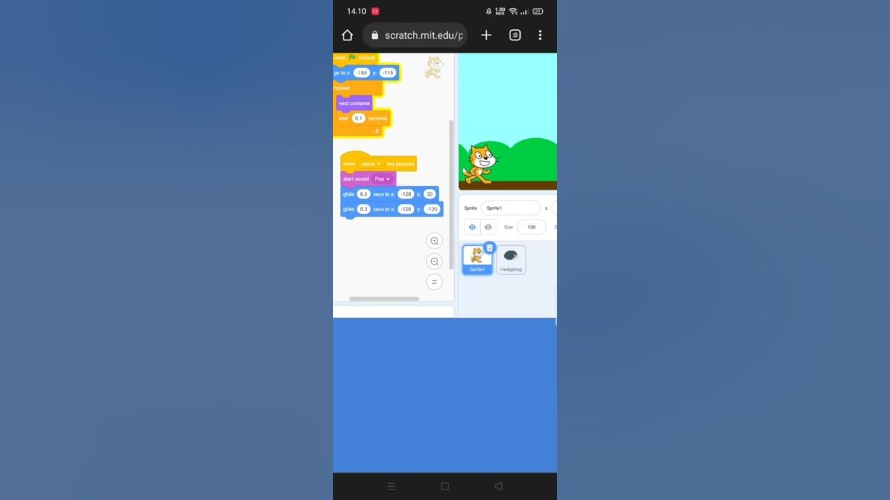 Tutorial membuat game dari Scratch di HP! - YouTube