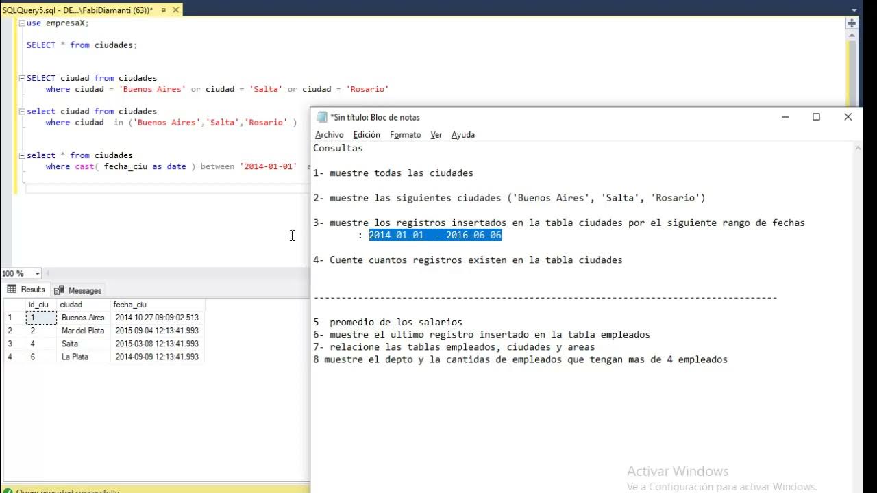tutorial consultas en Sql - YouTube