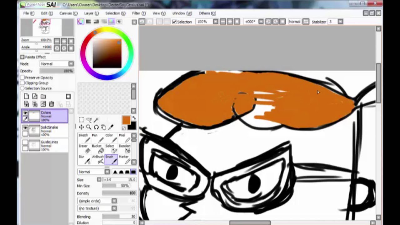 Dexter from Dexter's Lab Speed Draw/Time Lapse - YouTube