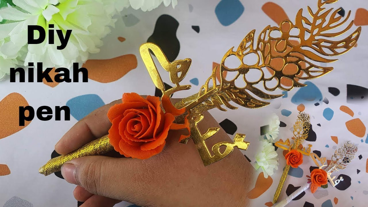 Diy nikah pen |make nikah pen at home |how to make nikah pen |nikah ...