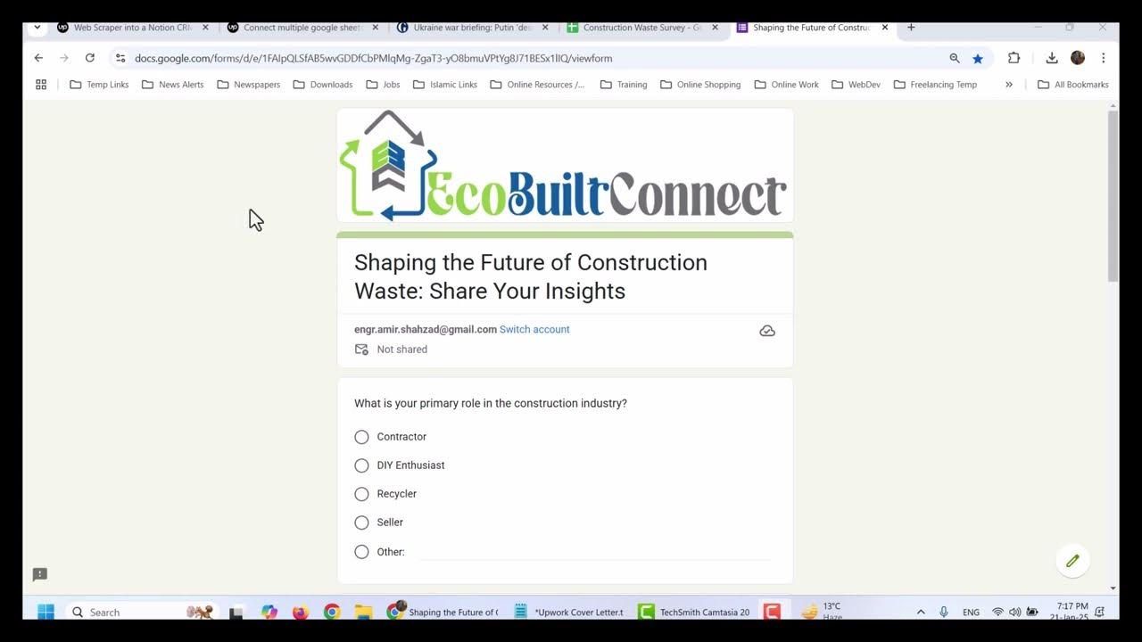 Construction Material Survey Automation using Google Apps Script - YouTube