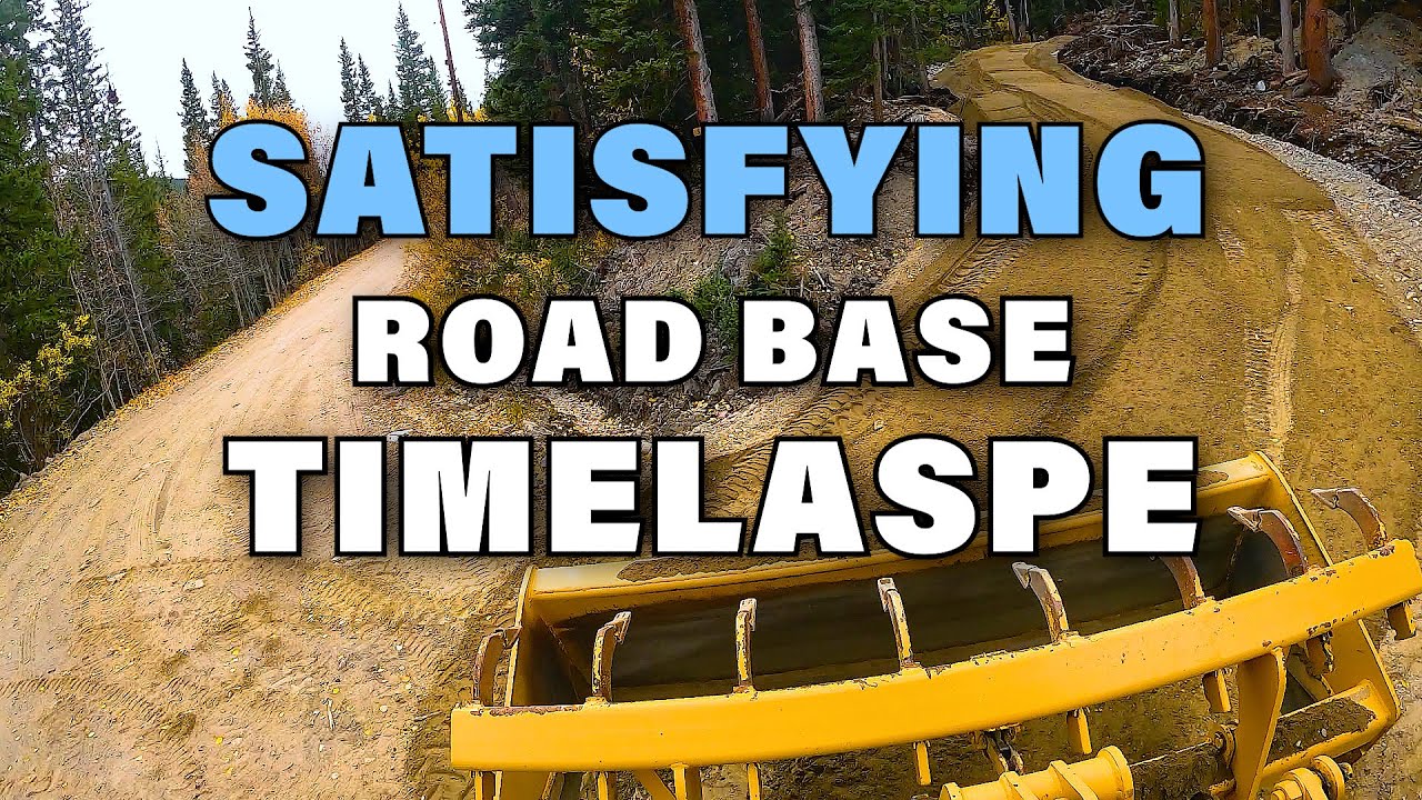 Satisfying and Awesome Road Base Timelapse - YouTube