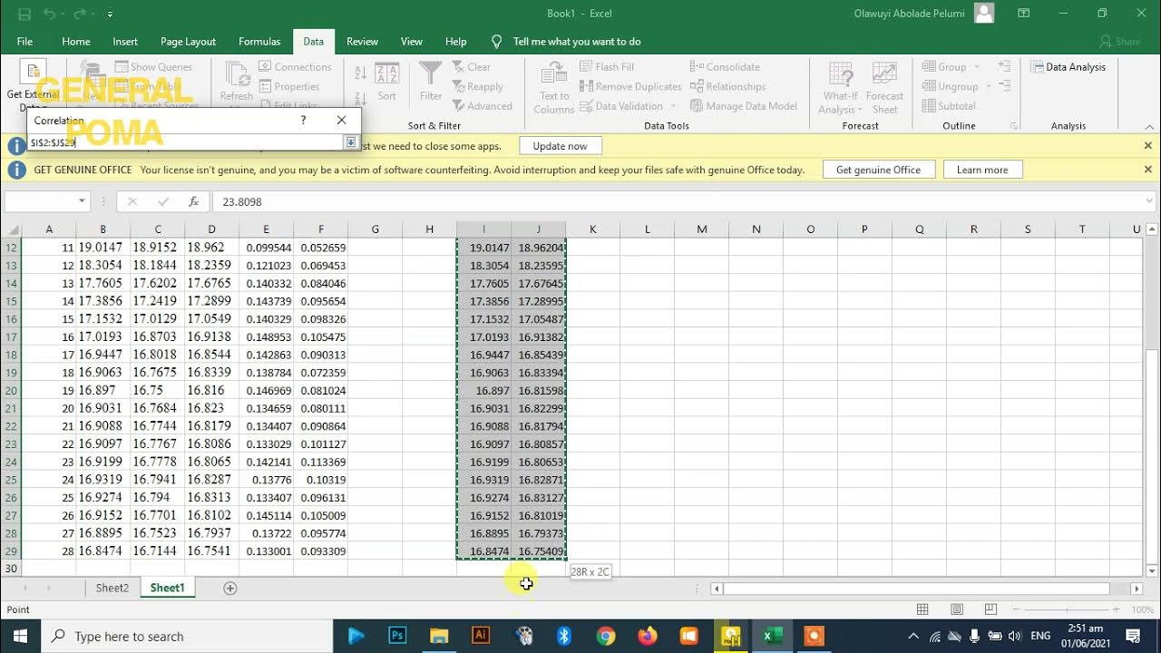 DATA ANALYSIS FOR SURVEYORS IN EXCEL - YouTube