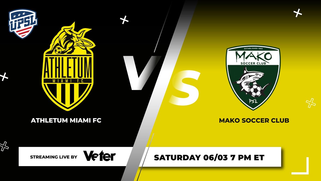 ATHLETUM MIAMI FC VS MAKO SOCCER CLUB - YouTube