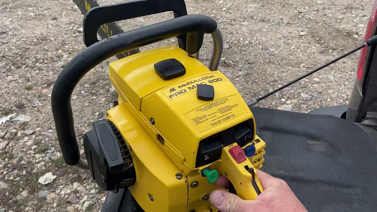 McCulloch pro Mac 800 Ebay item # 193411740516 - YouTube