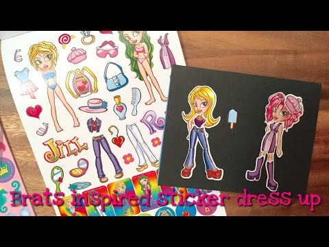 Bratz sticker craft dig card tutorial