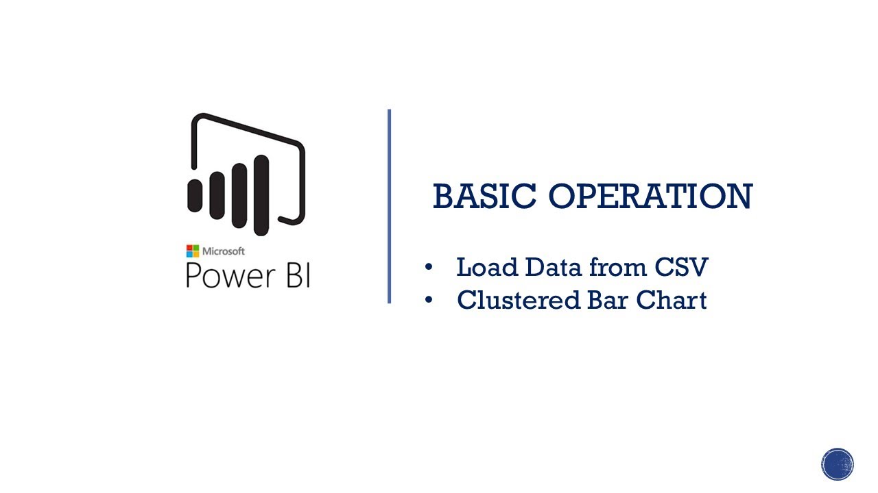 5 Power Bi Basic Operation Data Import Clustered Bar Chart Powerbi Dataanalysis Youtube