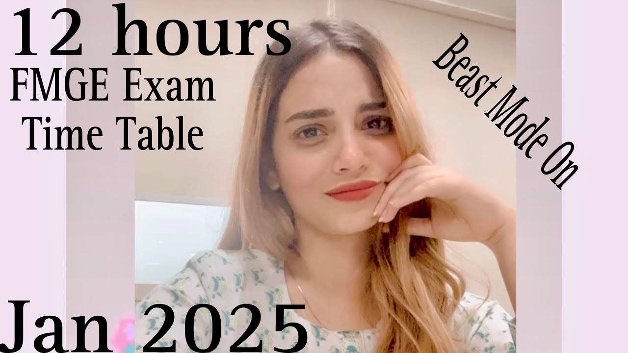 FMGE exam 12 hour Time table Jan 2025 | drteena | #fmge jan2025 - YouTube
