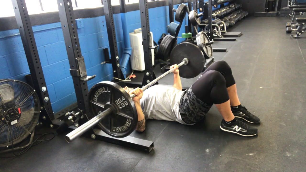 Barbell Floor Press (Hook- Lying) - YouTube