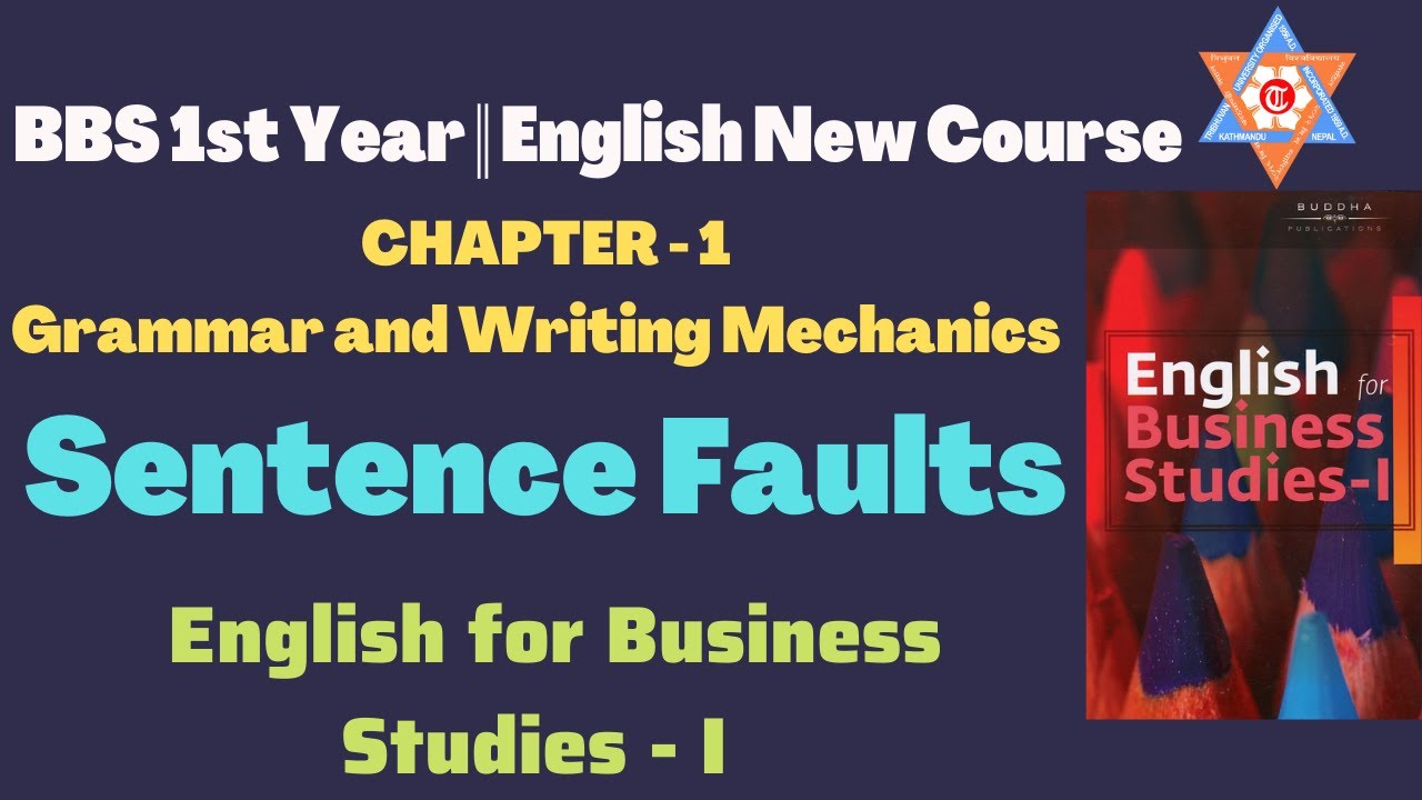 Sentences Faults || Grammar and writing mechanics || English for ...