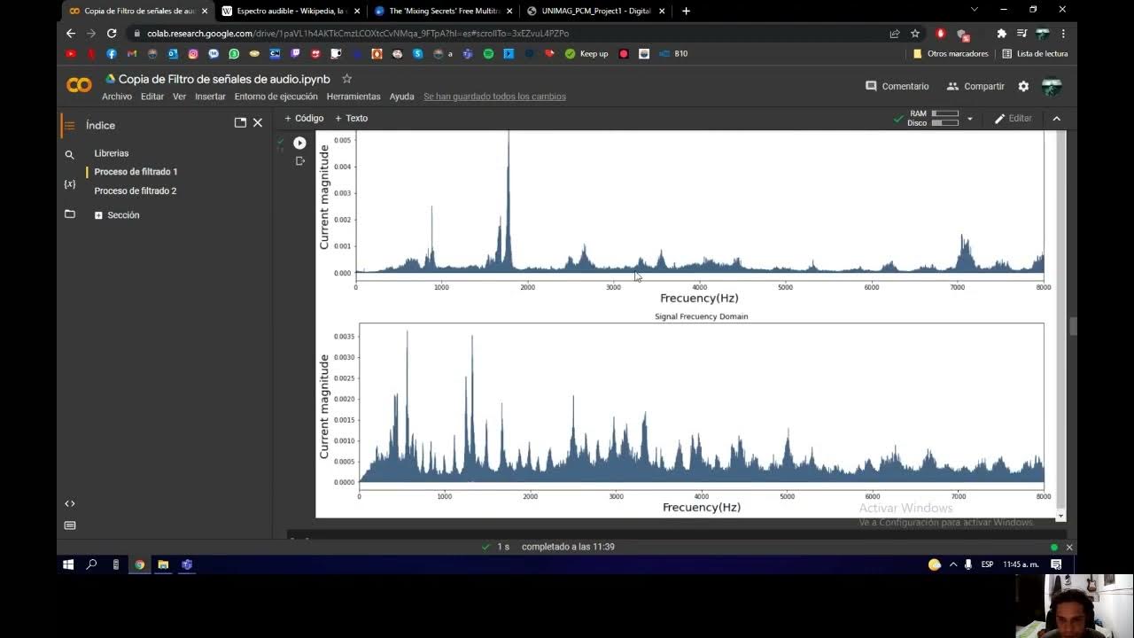 Filtrado de señales de audio con python - Proyecto 1 procesamiento de ...