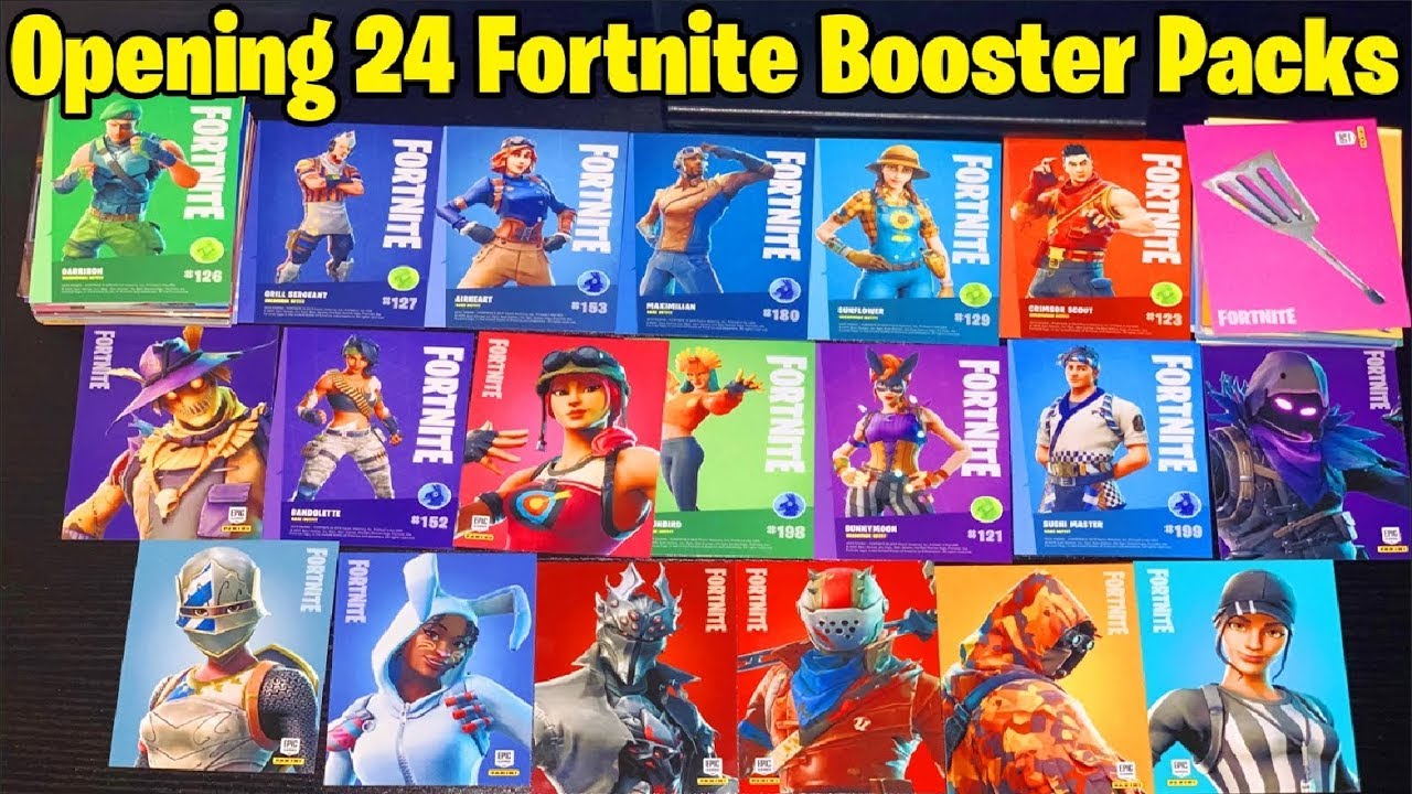 Opening 24 Fortnite Booster Packs In 2020! (Legendary Cards!) - YouTube
