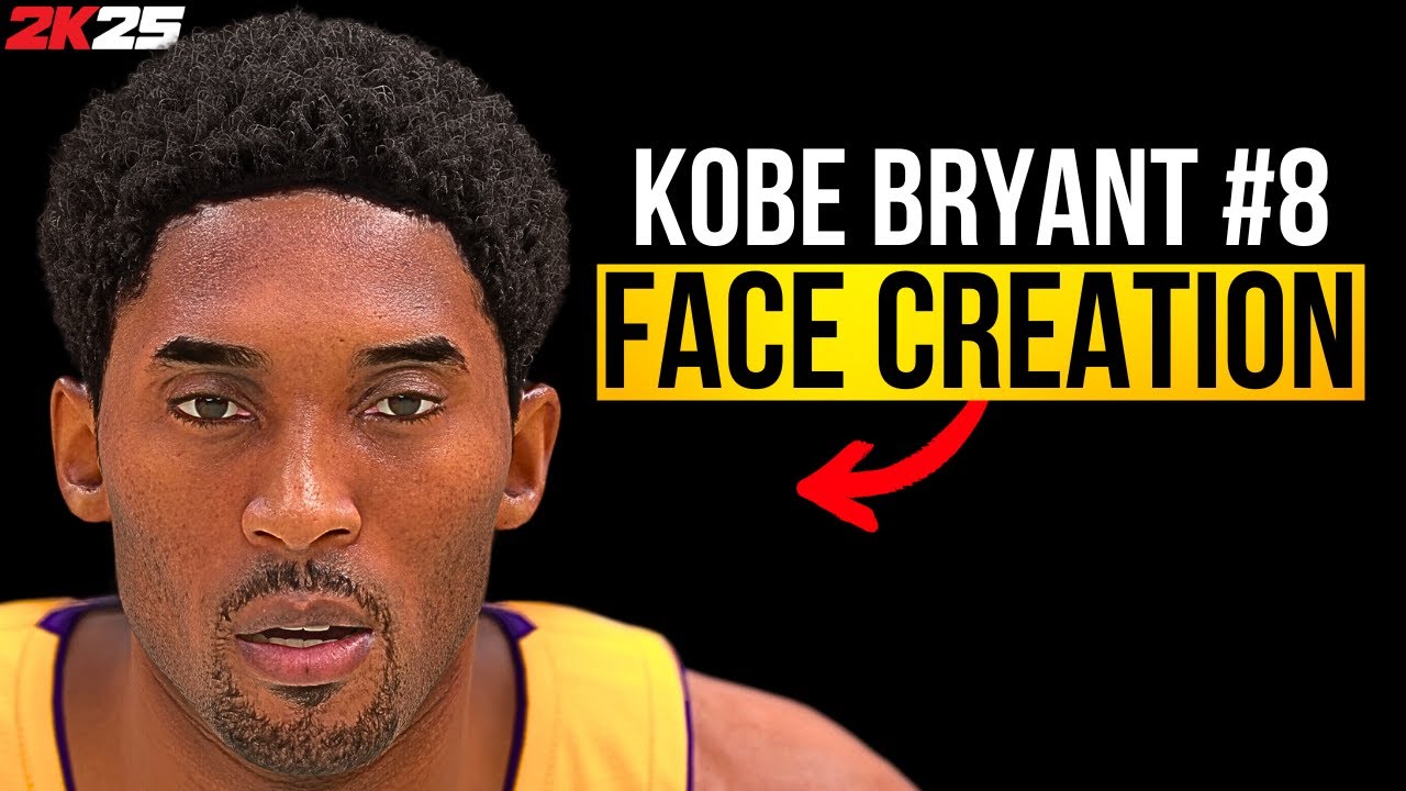 Young Kobe Bryant #8 Face Creation for NBA 2K25 - YouTube
