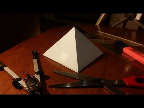 The Great Pyramid: How to draw in 2D & make in 3D - YouTube