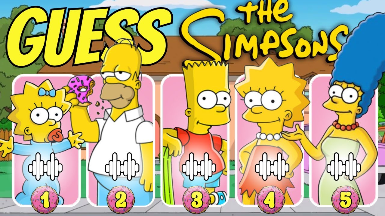 Guess the Simpsons Voice 🍻 Homer, Marge, Lisa, Bart - YouTube