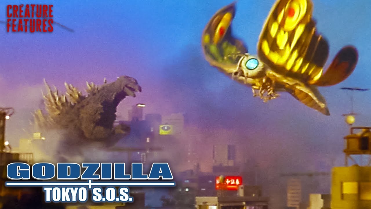 Mothra Battles Godzilla | Godzilla: Tokyo S.O.S | Creature Features ...
