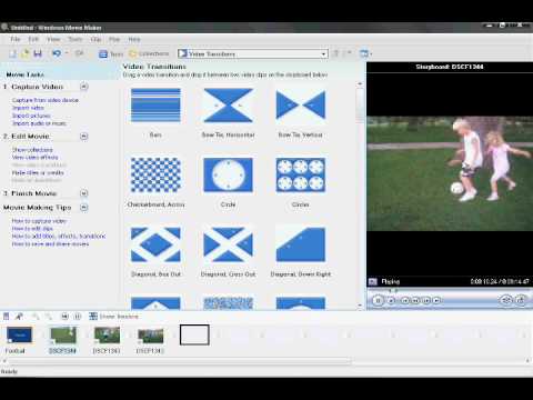 How to view transitions and effects on Windows Movie maker - YouTube
