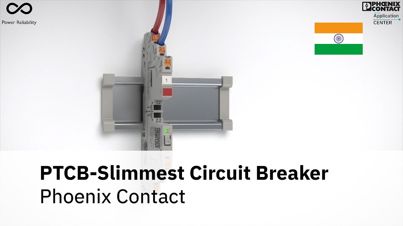 PTCB-Slimmest Single channel circuit breaker - YouTube