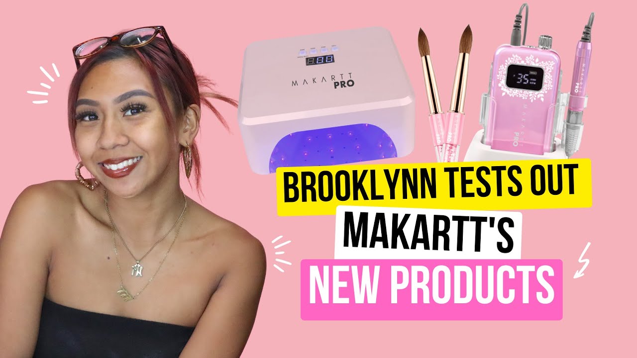 Trying Makartt Pro's NEW FlawlessPro Nail Drill, Lamp & 100% Kolinsky ...
