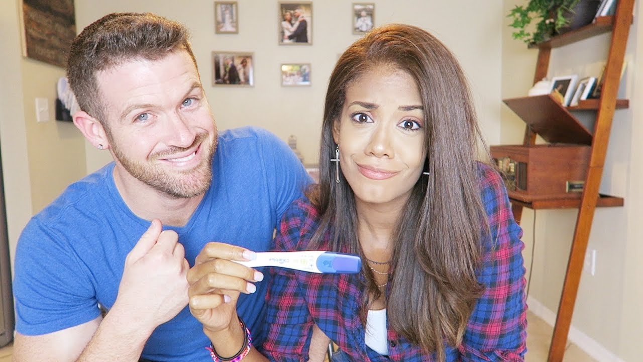 LIVE PREGNANCY RESULTS! OUR REACTIONS (EMOTIONAL) - YouTube