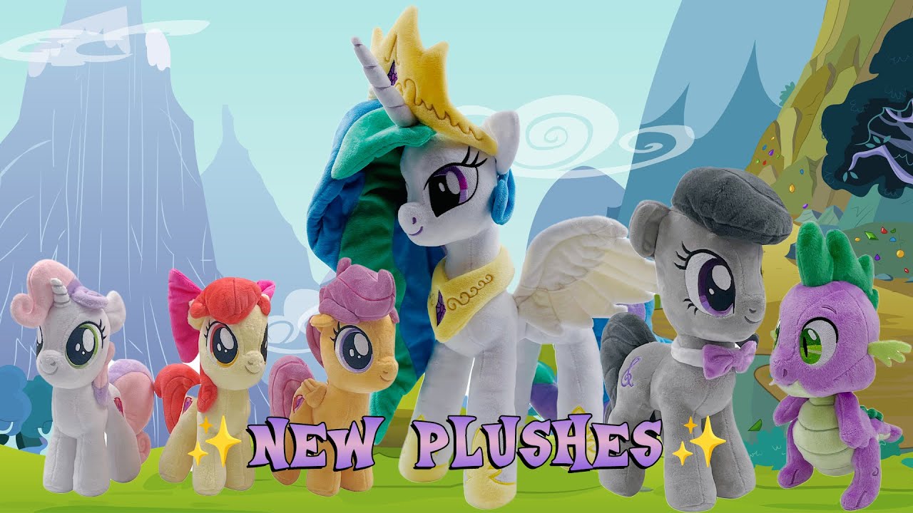*NEW* My Little Pony Plushies - Princess Celestia, Cutie Mark Crusaders ...