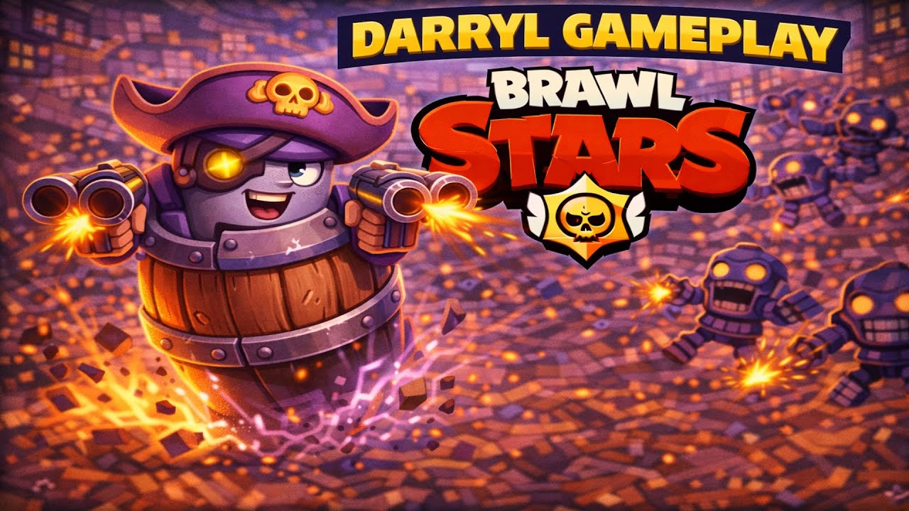 Darryl Gameplay | Brawl Stars [ IOS ] - YouTube