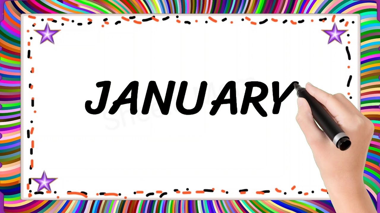 Months Name In English | January to December Spelling | January ...